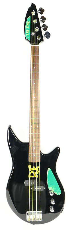 Lace Ed Roth Rat Fink Black Electric Bass Guitar w/ Gig Bag | Reverb