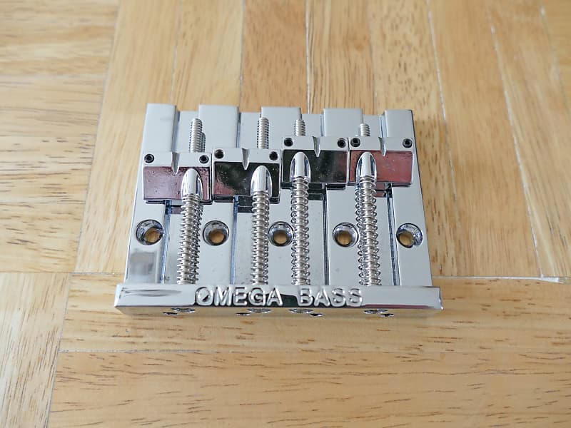 Omega (BadAss) Bass Bridge for standard 5-bolt Fender | Reverb