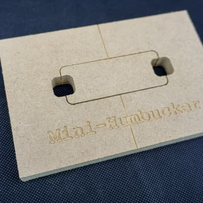 Mini Humbucker Pickup Guitar Template ~ CNC 1/2" MDF ~ Guitar | Reverb
