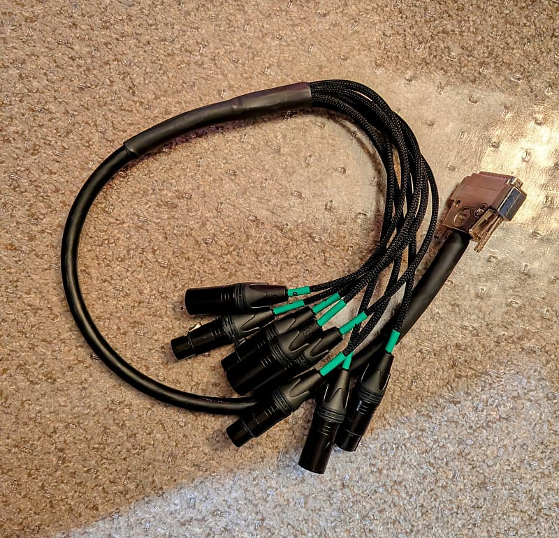 Accusound SX8 AES Yamaha Pinout db25 to XLR 3 foot | Reverb