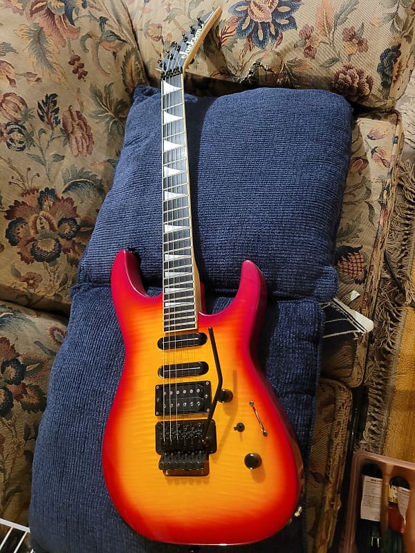 Jackson Fusion professional exotic 1991 - Cherry sunburst | Reverb