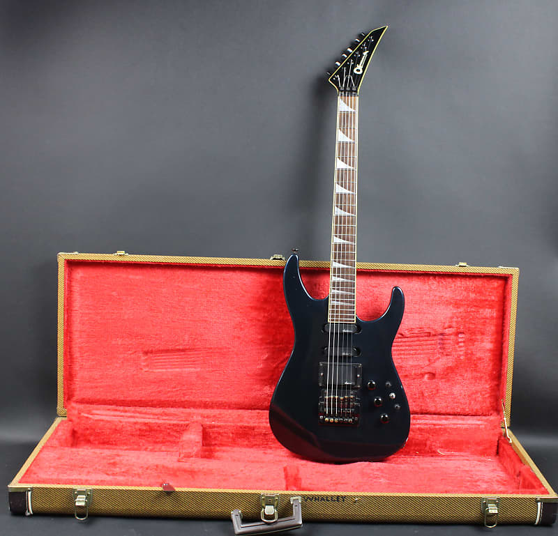 1986 Original first year Charvel Jackson Model 6 cobalt blue | Reverb