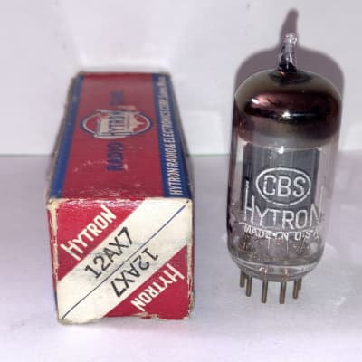 1958 MAZDA chrome plate 12AX7 ECC83 audio amplifier tube | Reverb