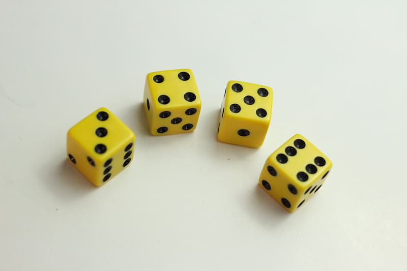 SGM Dice Control Knobs Yellow/Black, Set of 4 | Reverb