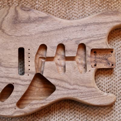 Warmoth Stratocaster body - Roasted Ash | Reverb