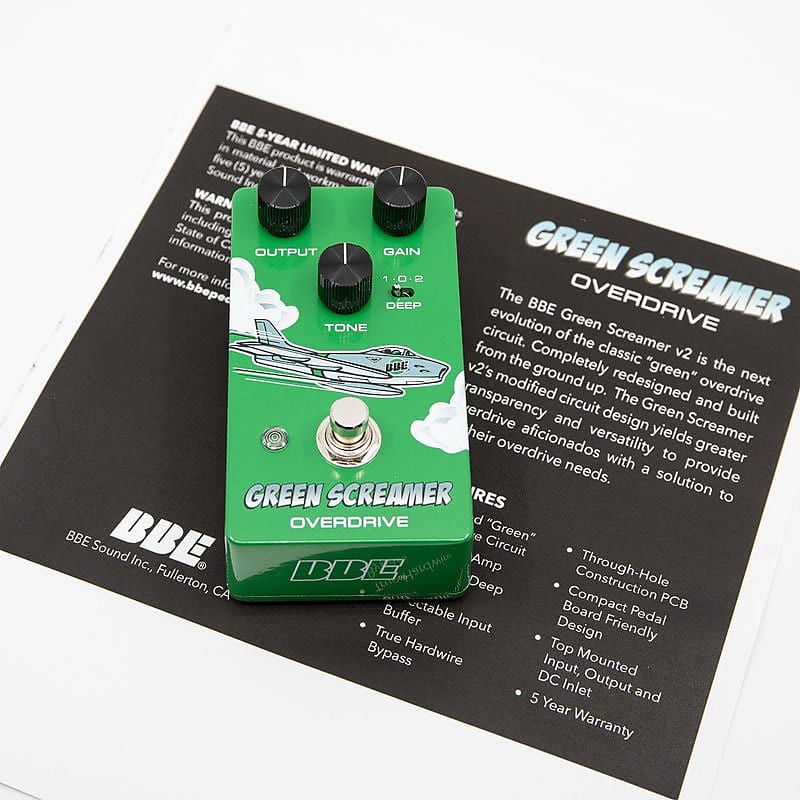 BBE Sound Inc. Green Screamer V2 Overdrive Effects Pedal | Reverb