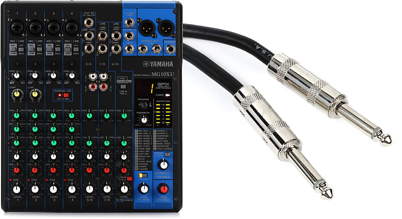 Yamaha MG10XU 10-channel Mixer with USB and FX Bundle with | Reverb
