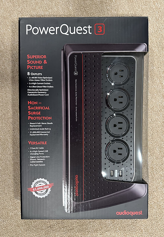 AudioQuest Powerquest 3 2023 - Black | Reverb