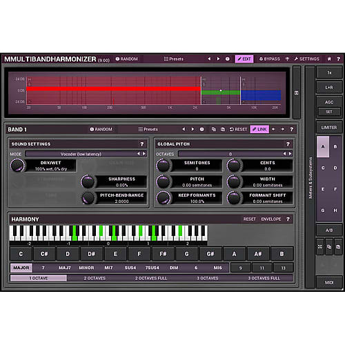 MeldaProduction MMultiBandHarmonizer - Pitch | Reverb
