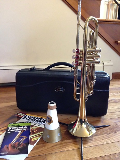 Glenn Edward TP54-316 Trumpet with Case, Portable Stand, | Reverb
