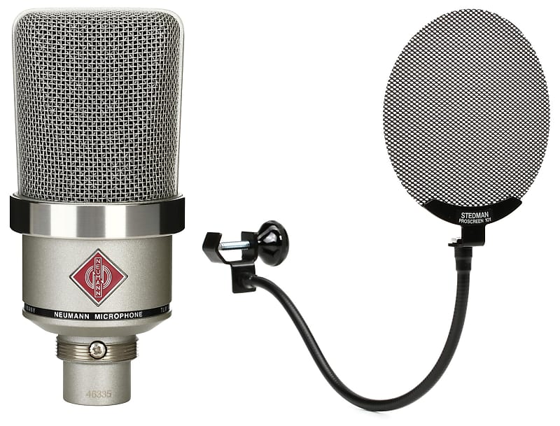 Neumann TLM 102 Large-diaphragm Condenser Microphone - Nickel | Reverb