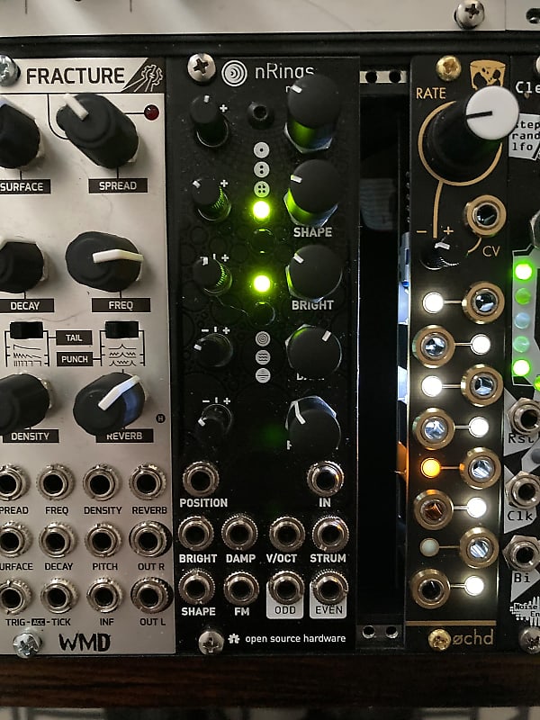 Mutable Instruments Clone nRings - Black Magpie Modular Panel | Reverb