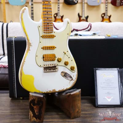 Fender Custom Shop White Lightning Stratocaster Relic | Reverb
