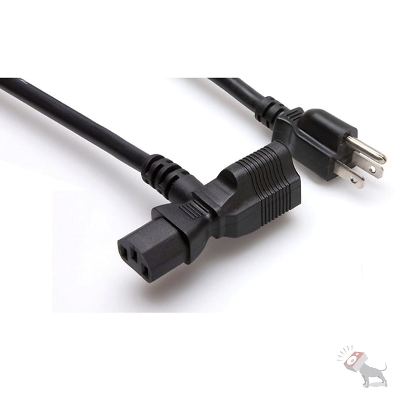 Hosa PWD-401 Piggy Back IEC C13 to NEMA 5-15P Power Cord - 1' | Reverb