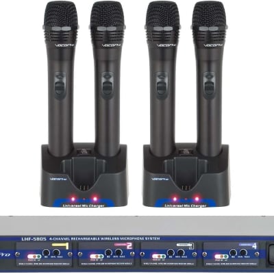 VOCOPRO UHF580510 Professional Rechargeable 4-Channel UHF | Reverb