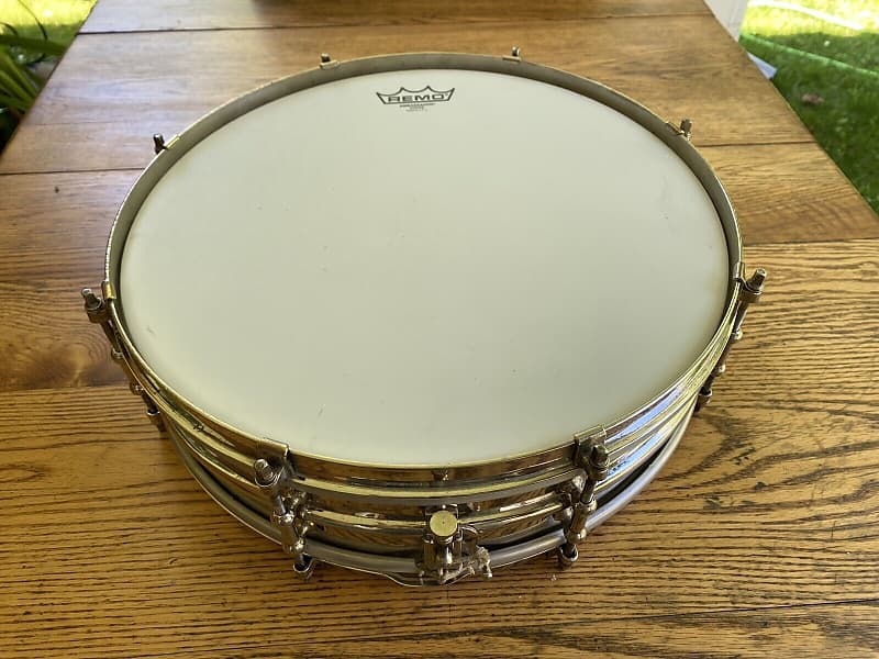 Ludwig 1920’s Nickel Over Brass Vintage Snare Drum EX | Reverb