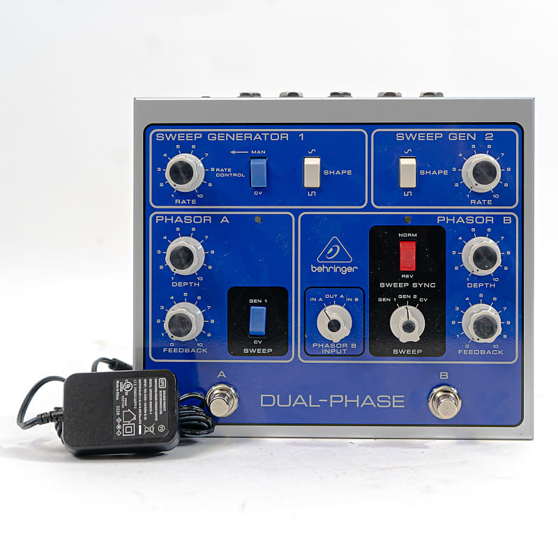 Behringer Dual-Phase Dual-Phase Shifter Effect Pedal with | Reverb