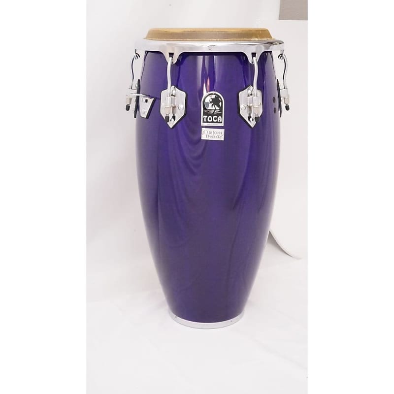 Toca Custom Deluxe Wood Conga Transparent Purple Gloss Finish | Reverb