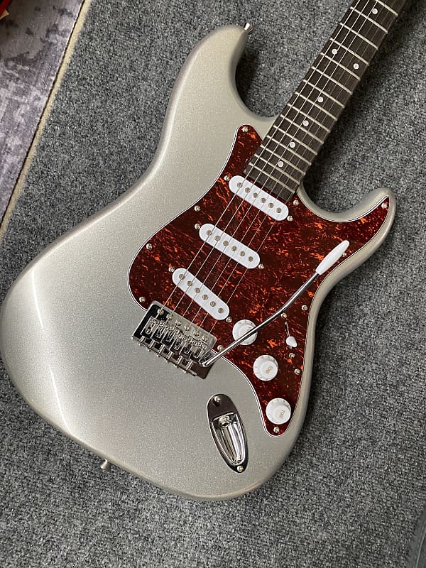 Custom Strat, with a Tele. neck 2020 silver | Reverb