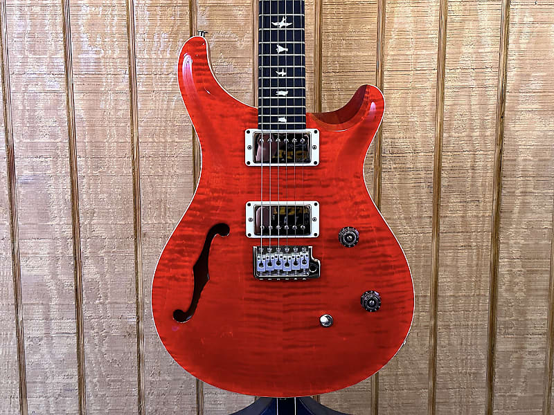 Paul Reed Smith PRS CE24 Semi-Hollow Custom Color Ruby Red | Reverb