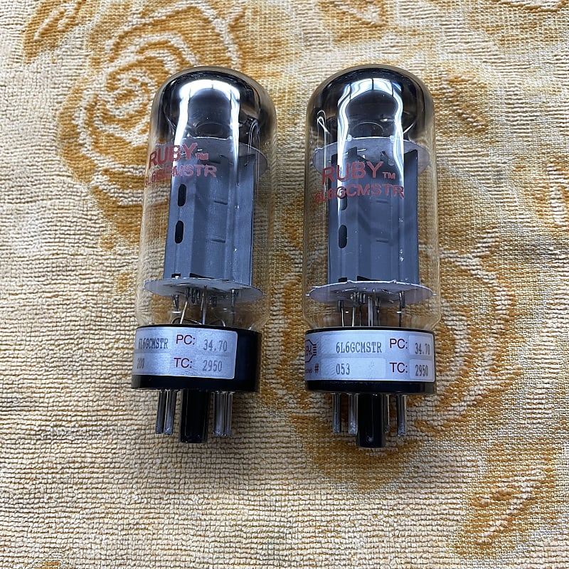 New Ruby 6L6 CGMSTR Matched Pair | Reverb