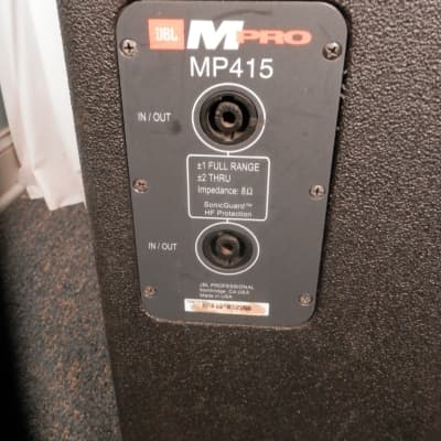 JBL MPro MP415 1x15" w/ horn Passive PA Loudspeaker used | Reverb