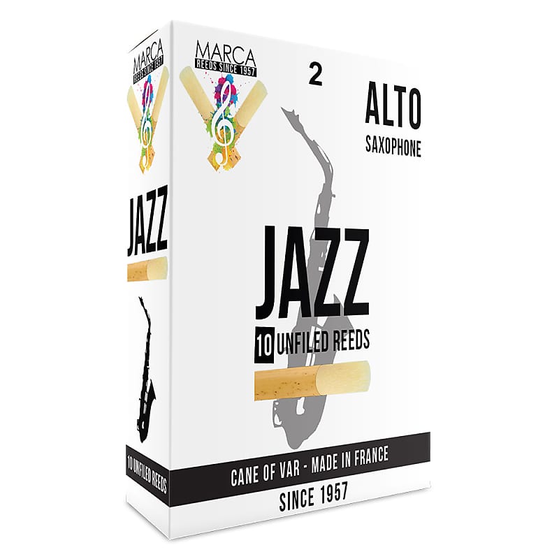 Marca Jazz Unfiled Reeds - 10 Pack - Alto Sax - 2 | Reverb UK