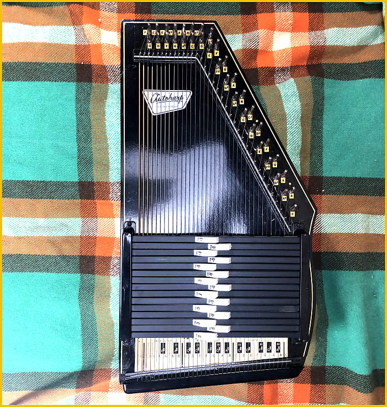Vintage '60s 15 Chord Oscar Schmidt No. 15E Autoharp Folk | Reverb