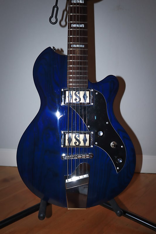 Supro Island Series 2022TB Westbury Trans Blue Baritone | Reverb