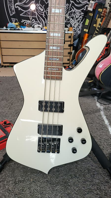 Ibanez ICB300EX Electric Bass Iceman Bass 2009 - Arctic White | Reverb