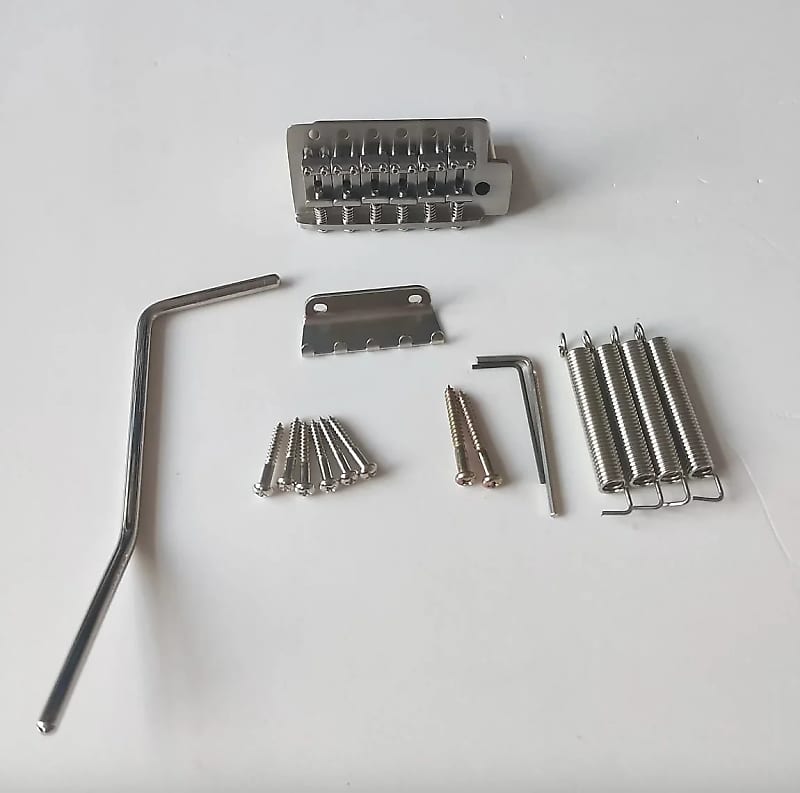 Strat Style Vintage Guitar Bridge Tremolo, Steel Block and | Reverb