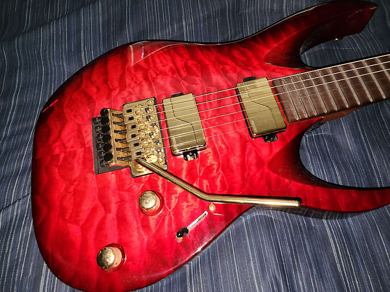 Solar Guitars AB1.6AFRQBR 2023 - Quilted Blood Red Burst | Reverb