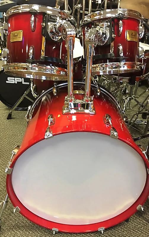 Pearl Session Custom Maple Cranberry Fade 5 Piece Shell Pack | Reverb