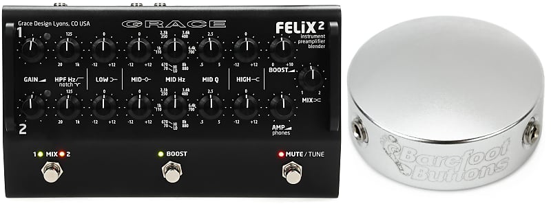 Grace Design Felix 2 Instrument Preamp/Blender - Black Bundle | Reverb