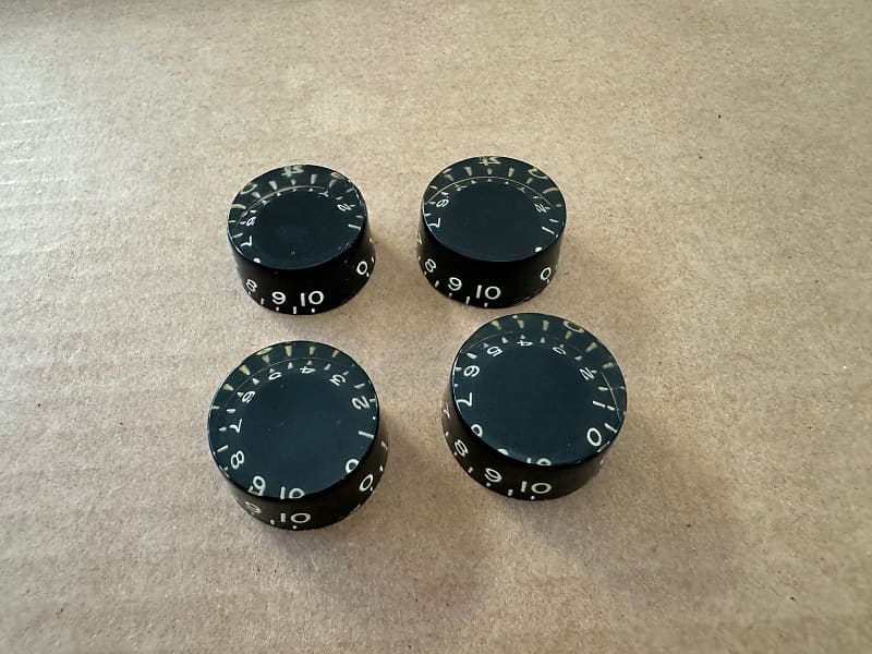Gibson Vintage 1960's Black Barrel Speed Knobs Les Paul ES SG | Reverb
