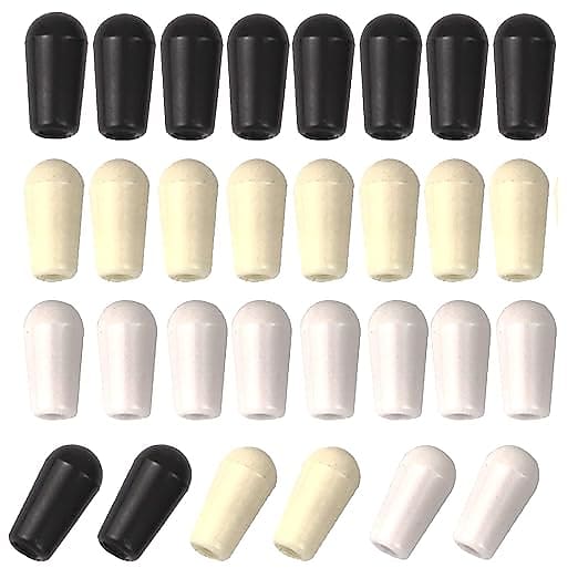 30Pack Plastic Guitar Toggle Switch Tip Caps Knobs Compatible | Reverb