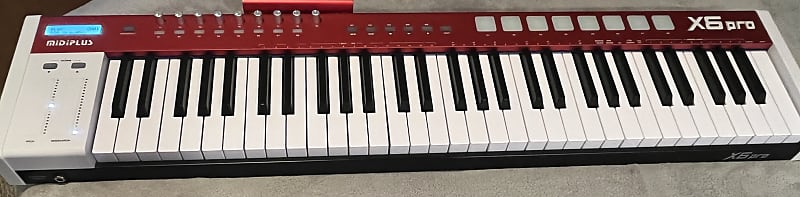 MIDIplus X6 Pro 61 Key 2022 - Red Brushed Aluminum | Reverb