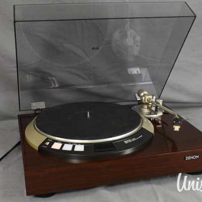Denon DP-55M quartz direct drive record player in very good | Reverb