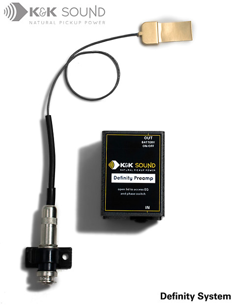 K&K Sound Definity System Floating Bridge Pickup with | Reverb