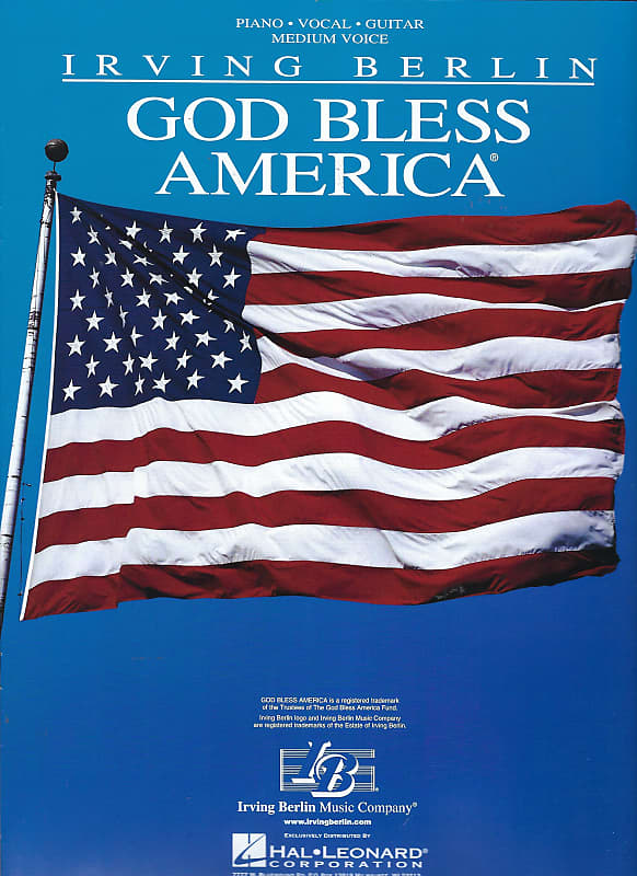 Irving Berlin God Bless America Medium Voice Sheet Music | Reverb