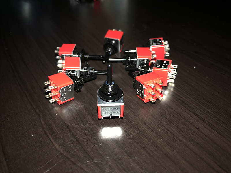 3-Way Mini toggle switch black on on on | Reverb