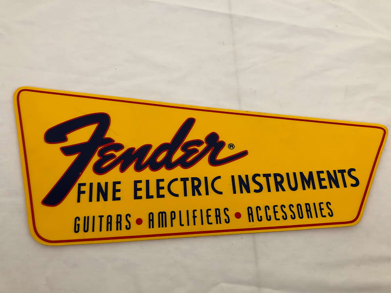 Fender Fine Electric Instruments Plastic Sign | Reverb