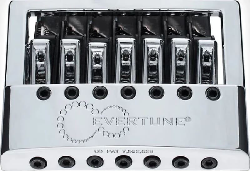 Evertune F Model 7 String Bridge for Strat Style Guitars | Reverb