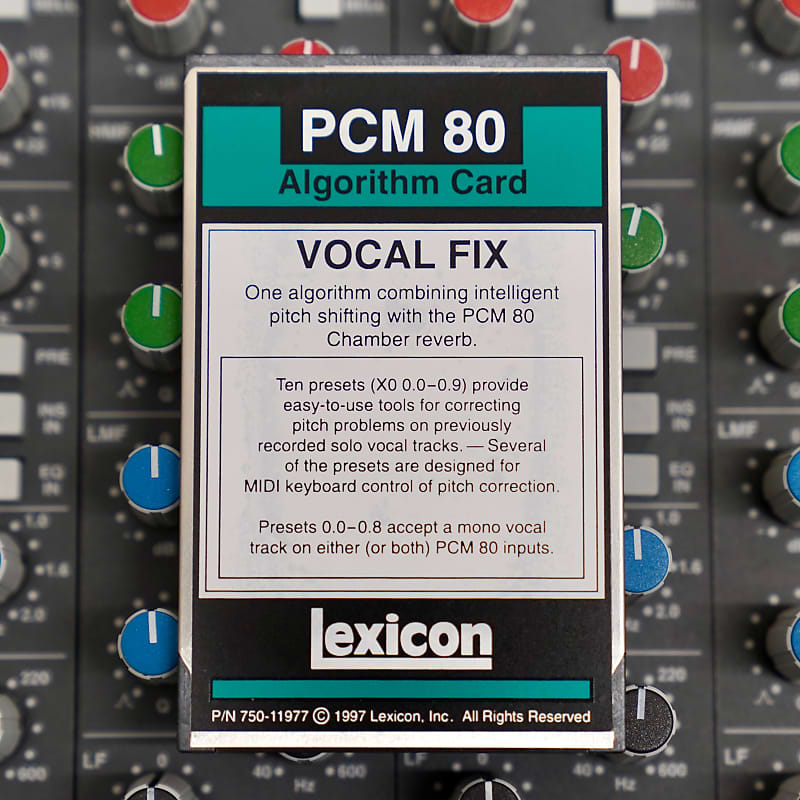 Lexicon PCM 80 Vocal Fix Algorithm Card | Reverb