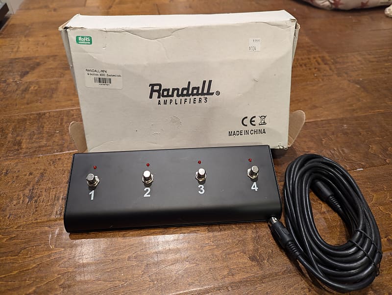 Randall RF4 - 4 Button Universal MIDI Footswitch | Reverb