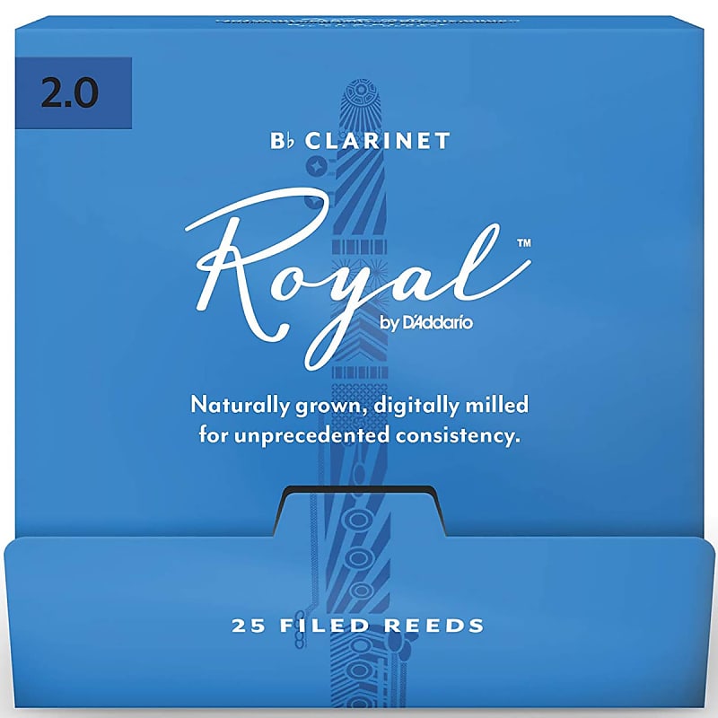 Royal Bb Clarinet Reeds - #2 25 Box | Reverb