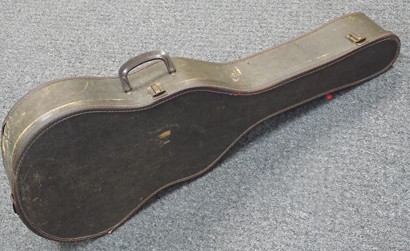 Vintage BROWN Chipboard PARLOR Guitar CASE | Reverb