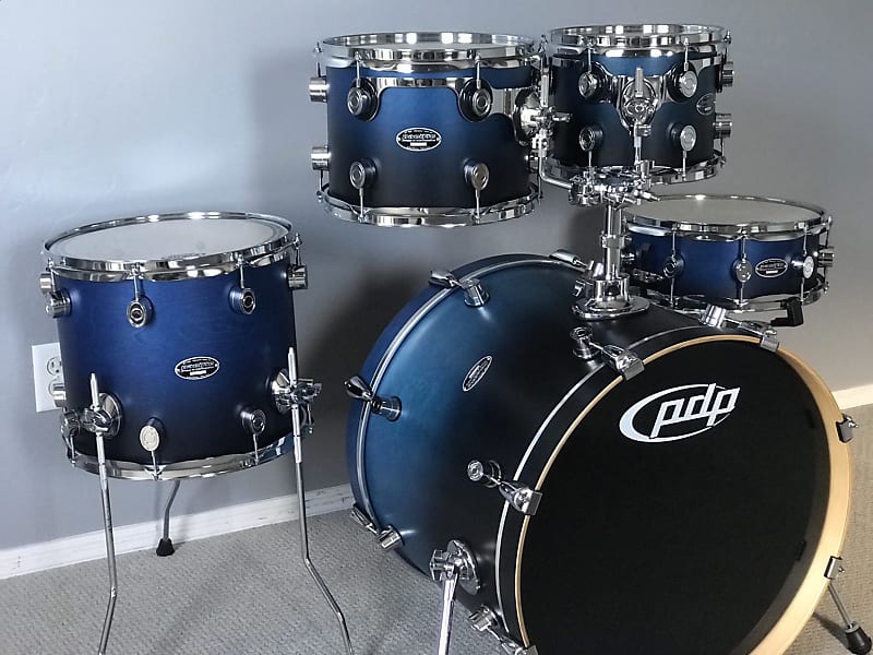 PDP Pacific Drums and Percussion FS Blue to black fade smooth | Reverb