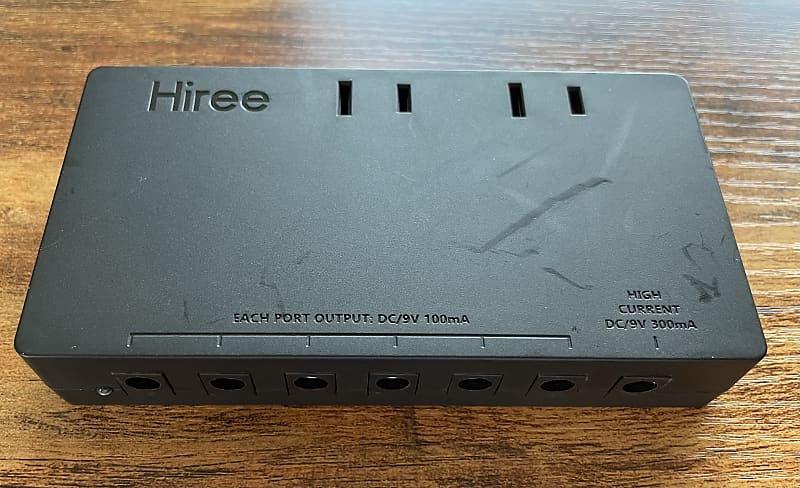 Hiree Guitar Pedal Power Supply 7 DC Output for 9V Effect | Reverb