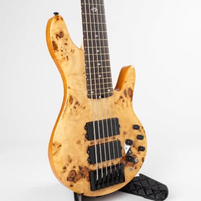 Michael Kelly Pinnacle 6 String Bass Guitar Natural Burl | Reverb